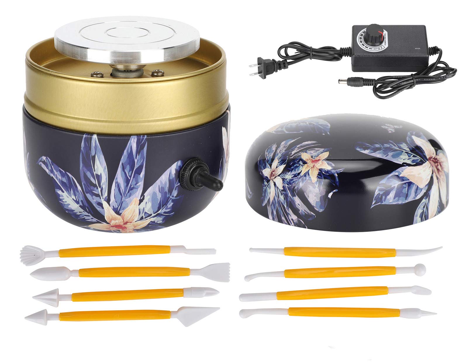 Mini Pottery Wheel Machine, Ceramic Electric DIY Potter's Wheel Forming ...