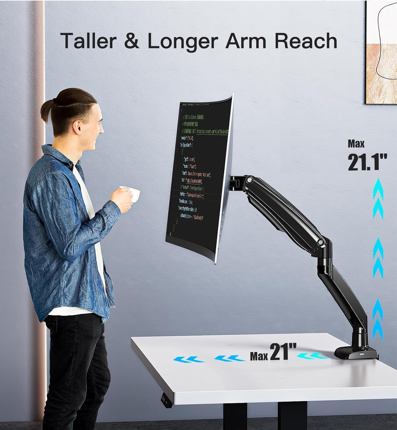 Mua HUANUO Ultrawide Monitor Arm for Max 35 inch Screens, Aviation ...