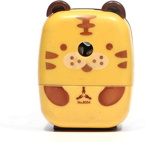 TINGB Cartoon Animal Pencil Sharpener Tiger Panda Metal Desktop Pencil ...