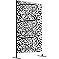 Amazon.com: Outsunny Decorative Outdoor Privacy Screen, See-Through ...