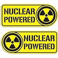 Amazon.com: Nuclear Powered Set Funny Vinyl Decal Bumper Sticker ...