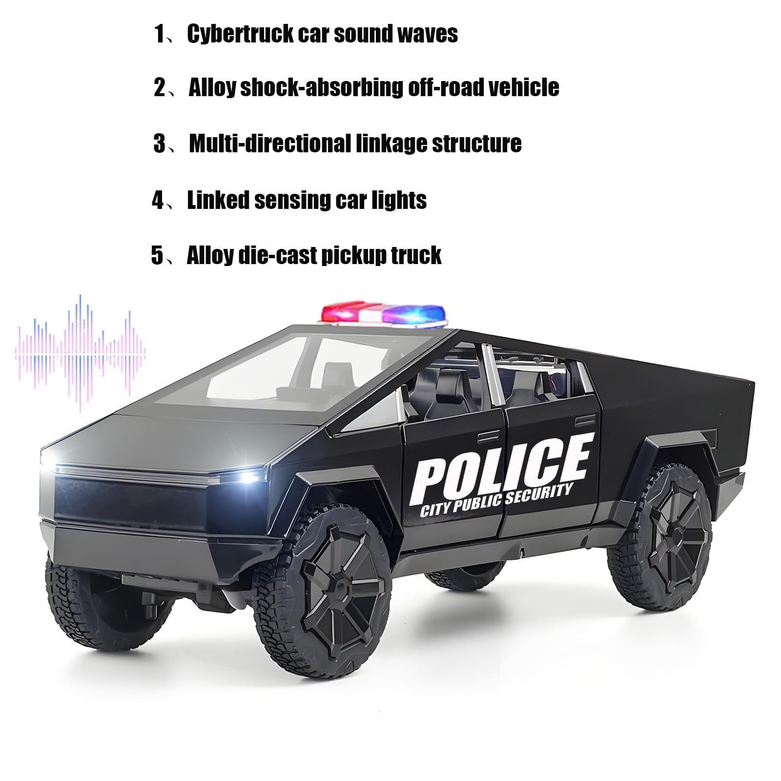 Mua Cybertruck Toy Trucks Police Car with Cyberquad Alloy Diecast Metal ...