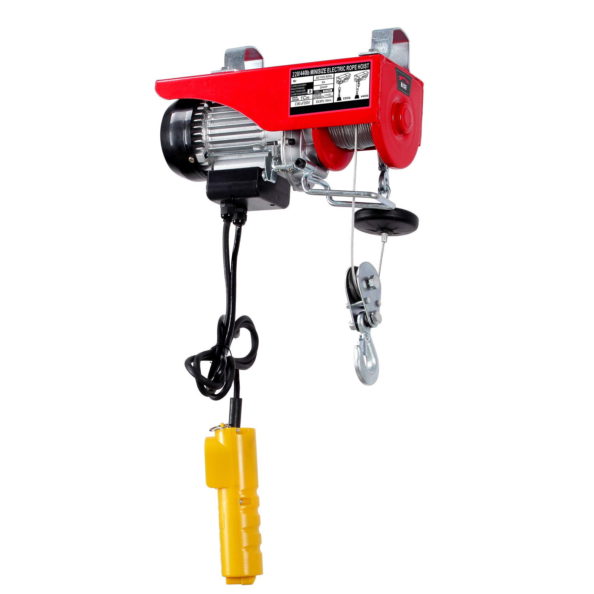 Buy Arksen 440LB Pound Overhead Electric Motor Engine Hoist Lift Crane ...