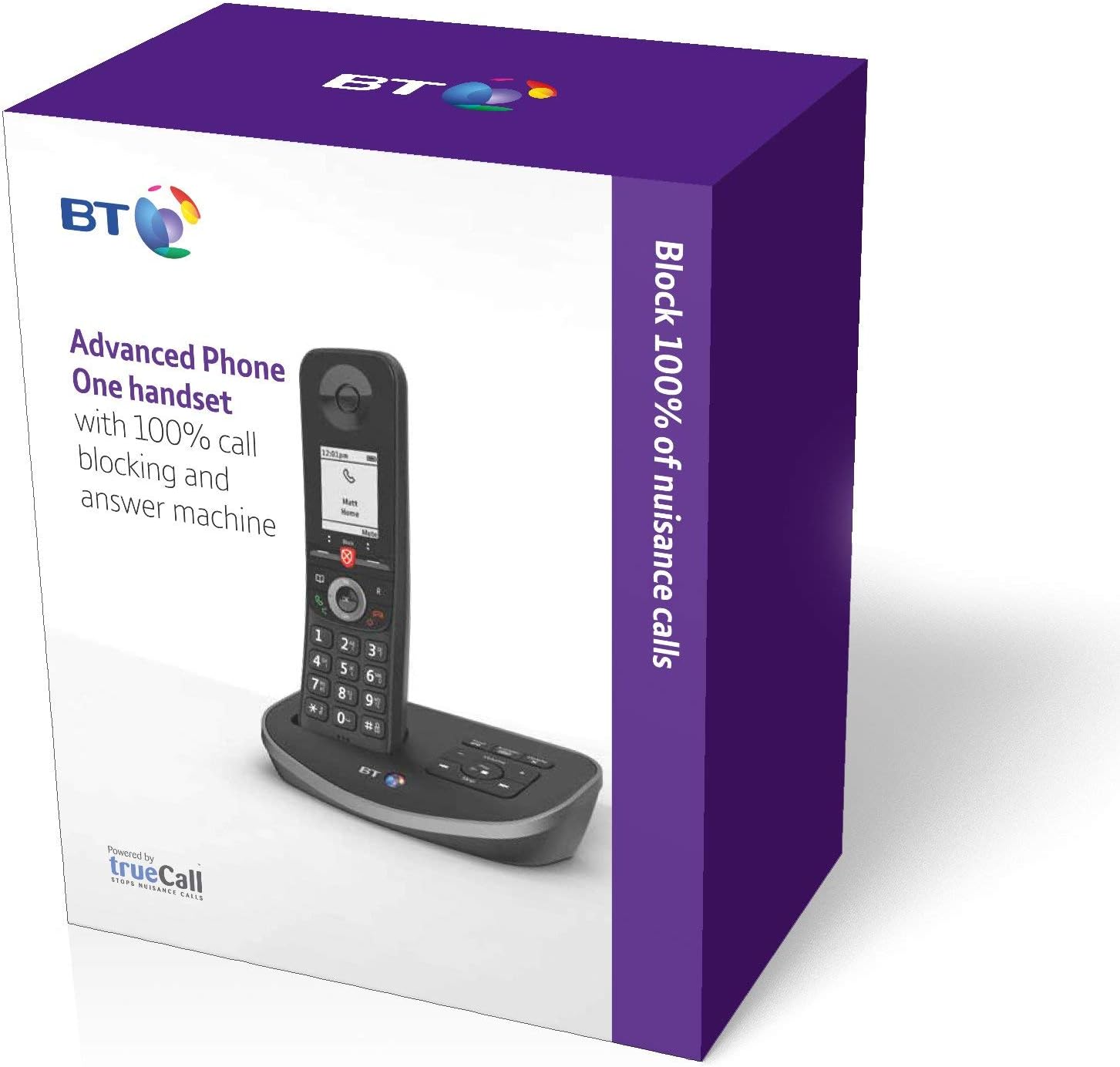 BT Advanced Cordless Home Phone with 100% Nuisance Call Blocking and ...
