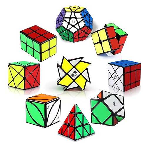 ROXENDA Speed Cube Set, Speed Cube 2X2 3X3 2X3 Skewb Axis Windmill ...