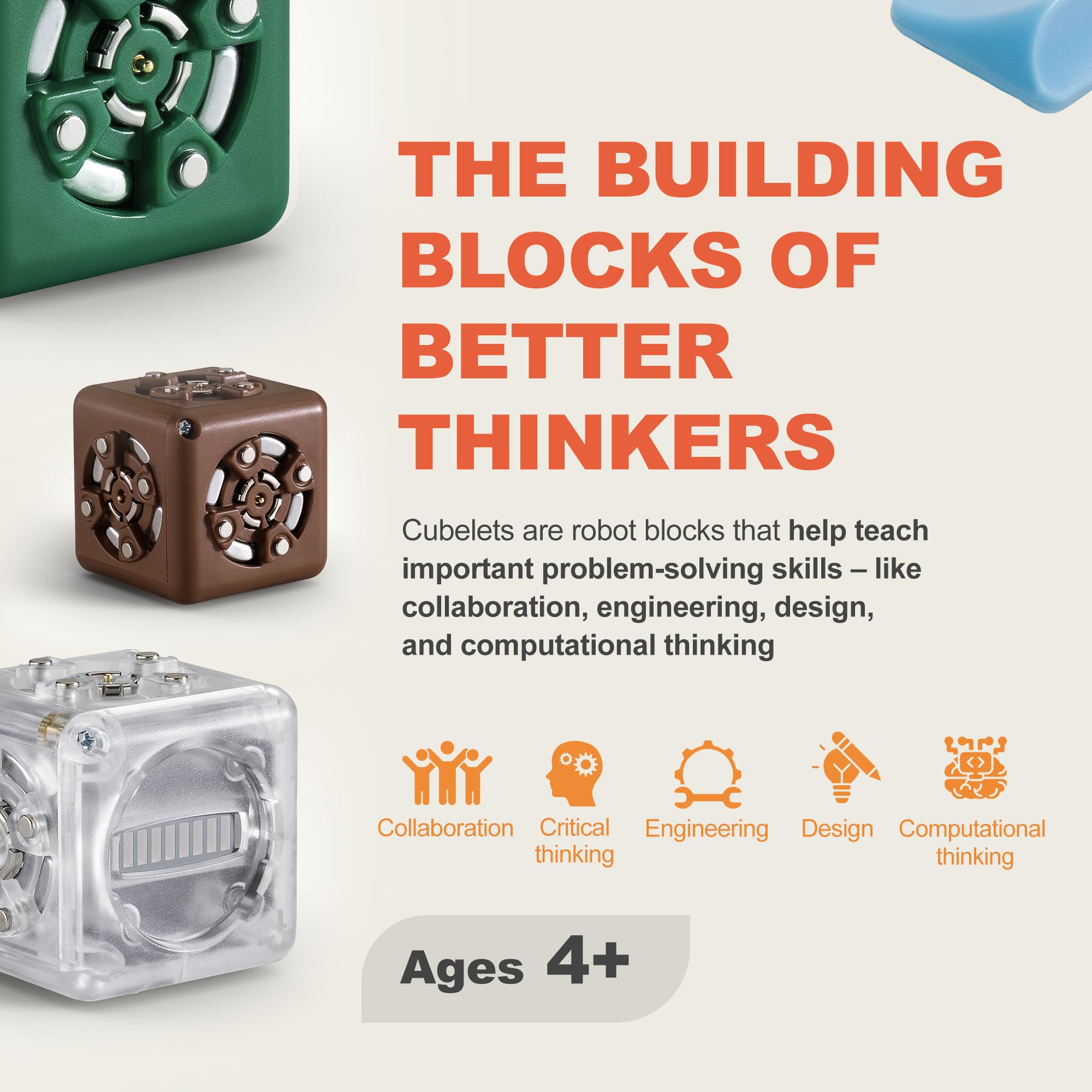 Mua CUBELETS Modular Robotics Boundless Builder Pack for Science Engineering Kits with 19 Robot ...