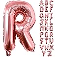 Amazon.com: Lovoir 40 Inch Large Rose Gold Letter R Balloons Big Size ...