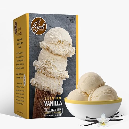 Triple Scoop - Premium Vanilla Ice Cream Mix For Ice Cream Maker ...