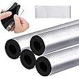 4 Pcs Self-Adhesive Pipe Wrap Foam Tube for Winter & Irrigation ...