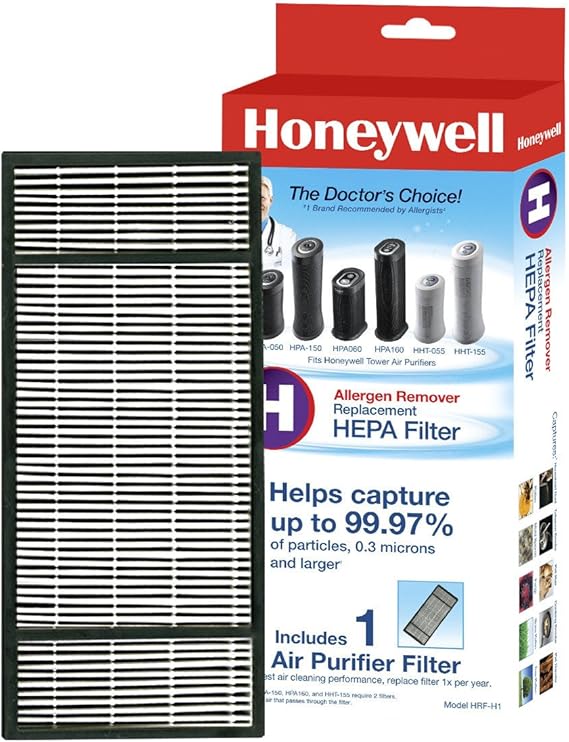 Honeywell HRF-H1C True HEPA Replacement Filter (H) for Air Purifiers ...