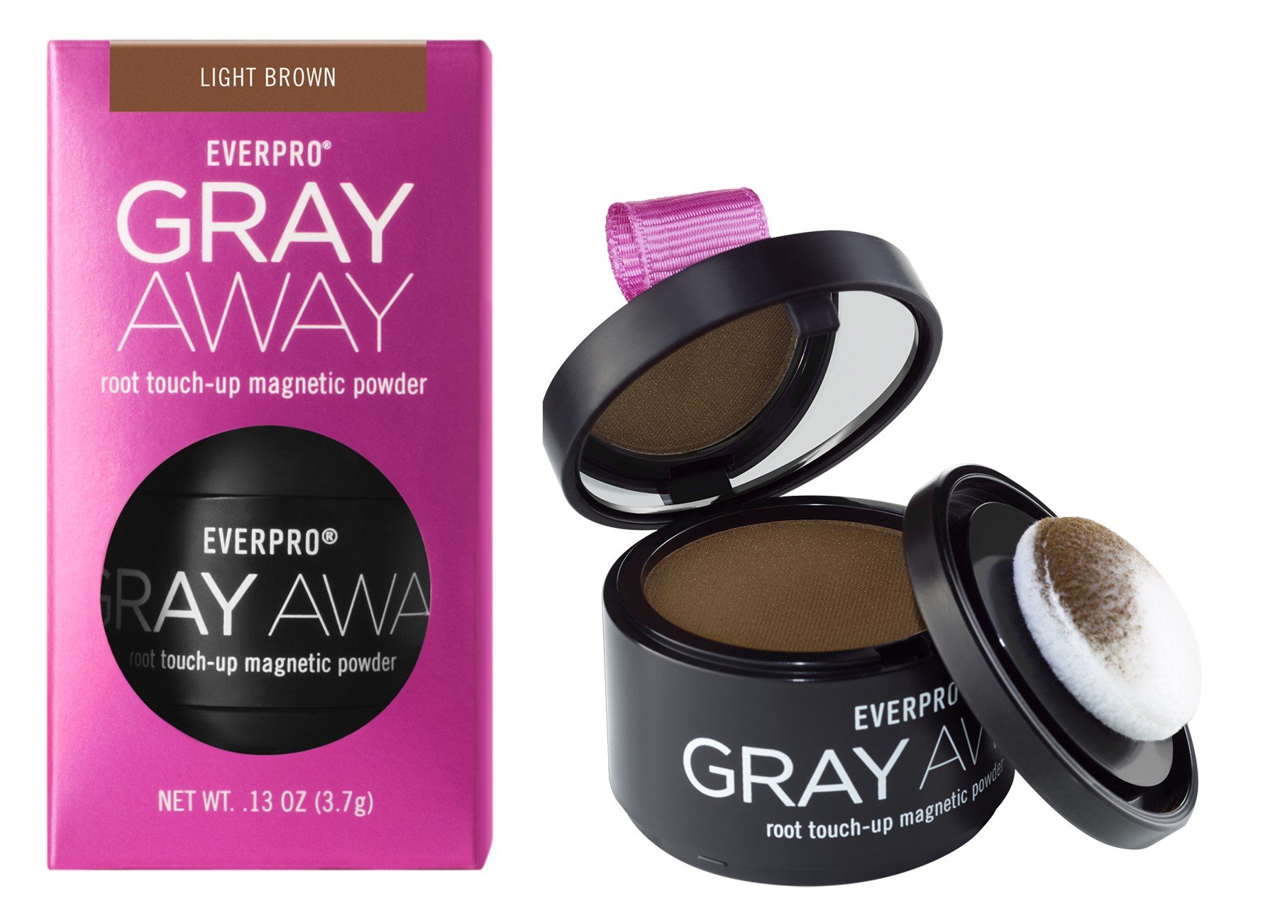 Amazon.com : Everpro Gray Away Root Touchup Powder Light Brown/Medium ...