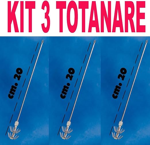 globe fishing KIT 3 TOTANARE TOTANARA PESCA SEPPIA TOTANI POLPI A ...