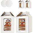 Amazon.com: XININSUN Tall Cake Boxes with windows and Cake Boards,10x10x12 Tall Cake Carrier ...