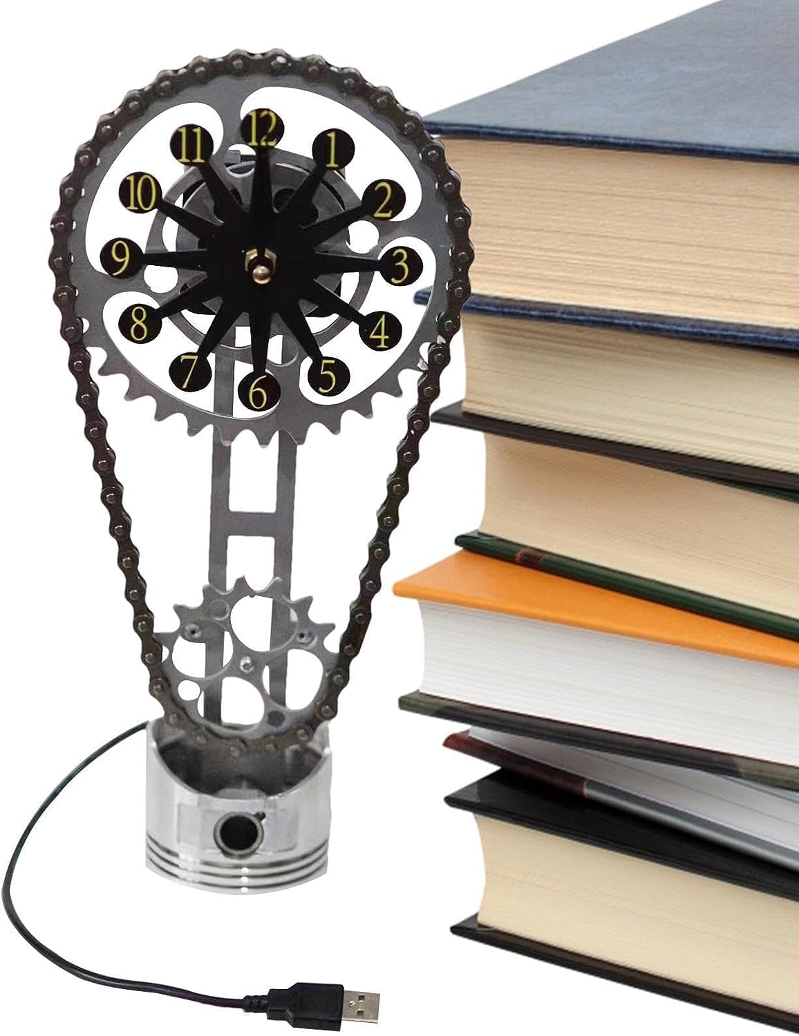 Mua Timing Chain Clock, Electric Rotating Gear Clock, Vintage Rotating ...