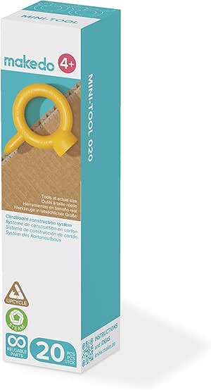 Amazon.com: Makedo Mini-Tool 20 Pack – Cardboard Construction Tools for ...