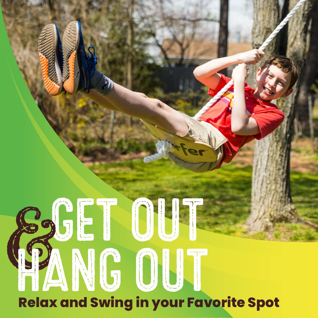 Mua Swurfer Swift - Maple Wood Disc Swing for Kids Ages 4 and Up, Holds ...