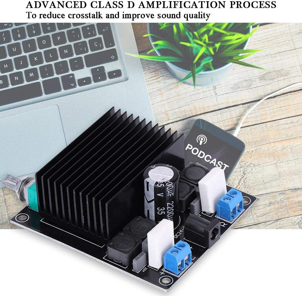 TDA7498 Digital Amplifier Board, DC 20V-36V 2x 100W Dual-Channel Stereo Audio Amplifier Module ...