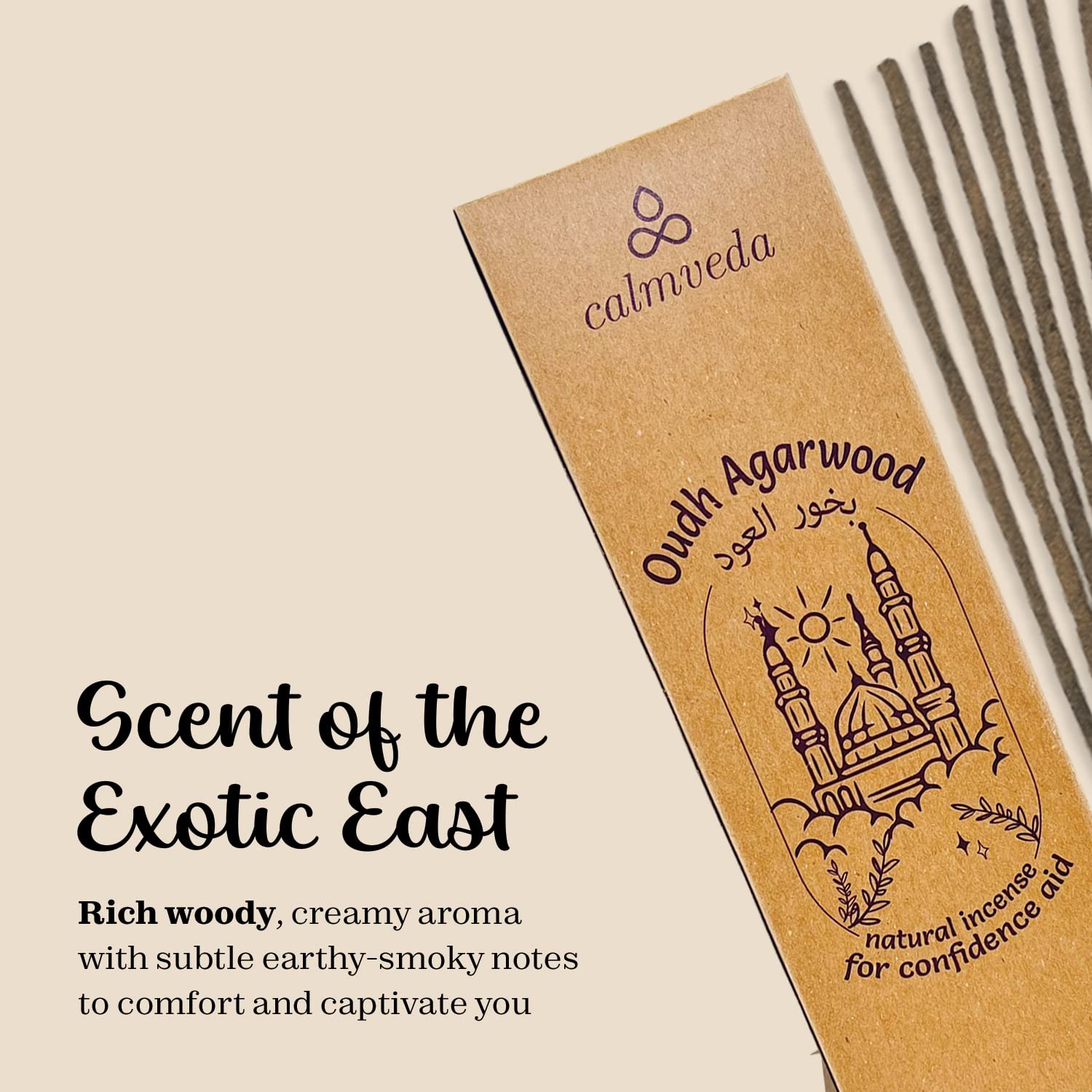 Mua Mystic Oud Agarwood Incense Sticks - (40+Sticks, 9 inch) Thick ...