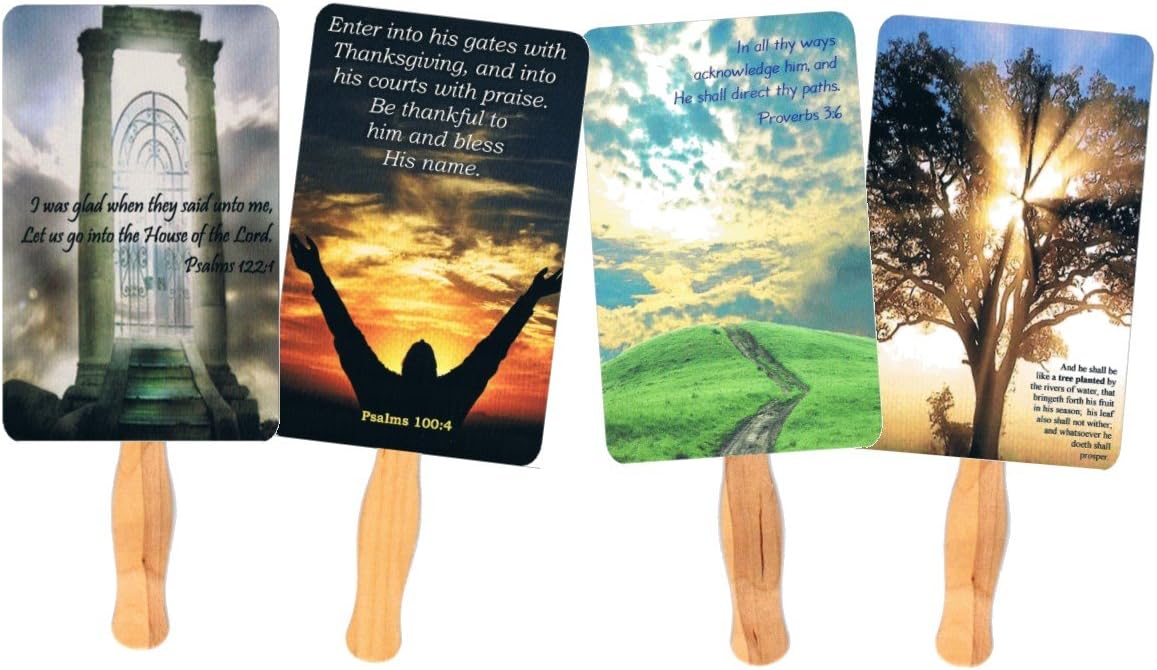 Amazon.com: 50 Premium Church Hand Fans: Everything Else