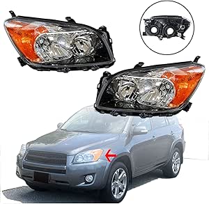 Amazon.com: labwork Replacement for 2009-2012 Toyota Rav4 Black ...