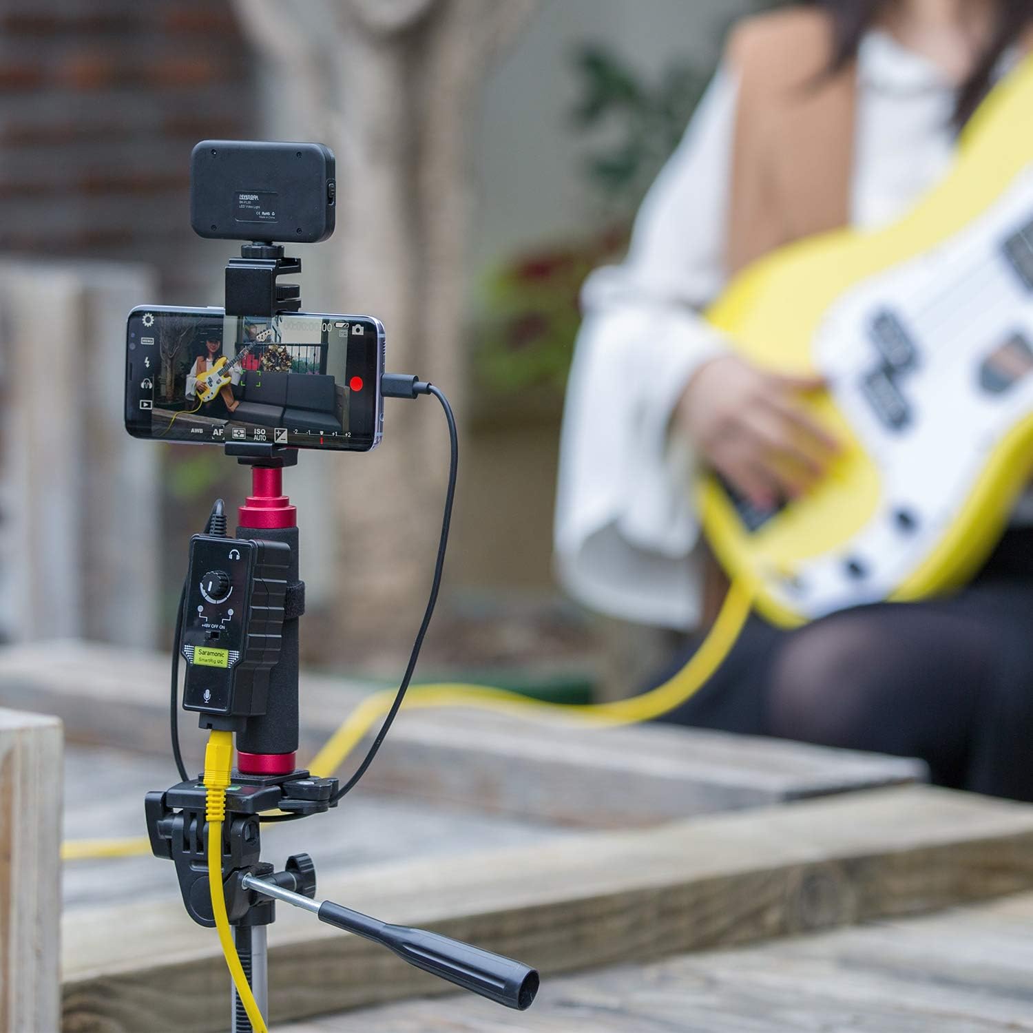 Saramonic SmartRig+ Di 2-Channel XLR & 6.3mm Guitar Audio Interface Microphone with Apple ...