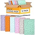 Amazon.com : ScribbleMate Steno Pads Spiral 6x9 Assorted Colors ...