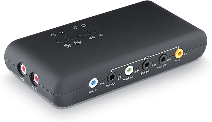 CSL - USB 7.1 external sound card 8-channel - 7.1 Channel USB Soundbox ...