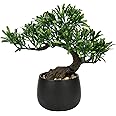 Amazon.com: Artificial Bonsai Tree Juniper Faux Plants Indoor Fake ...