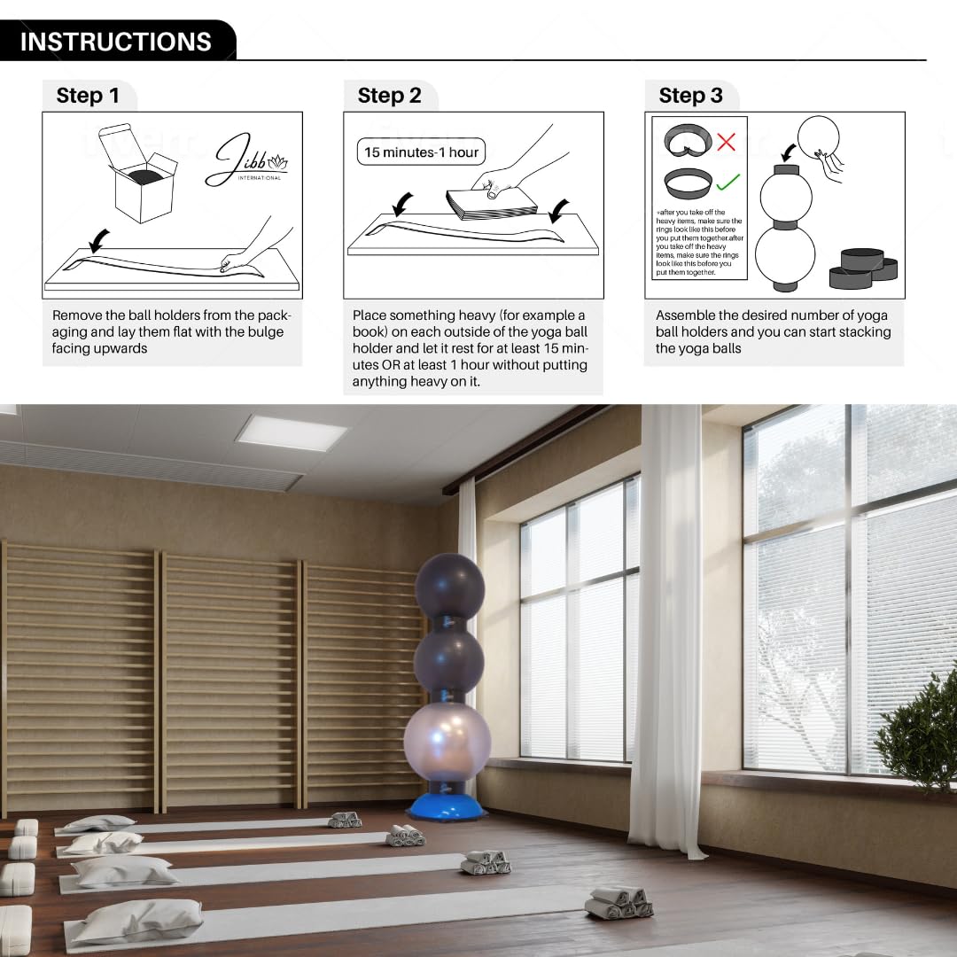 Mua Jibb® - Set of 3 Exercise Ball Holders for Extra Storage in Your ...