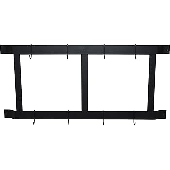 Amazon.com: Rogar Ultimate Wall Mounted Pot Rack Vertical/Horizontal in ...