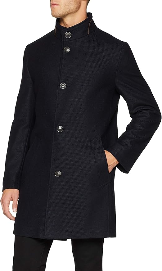 Bugatti Men's 221100-24442 Coat, Blue (Marine 49), 4X-Large (Size: 58 ...