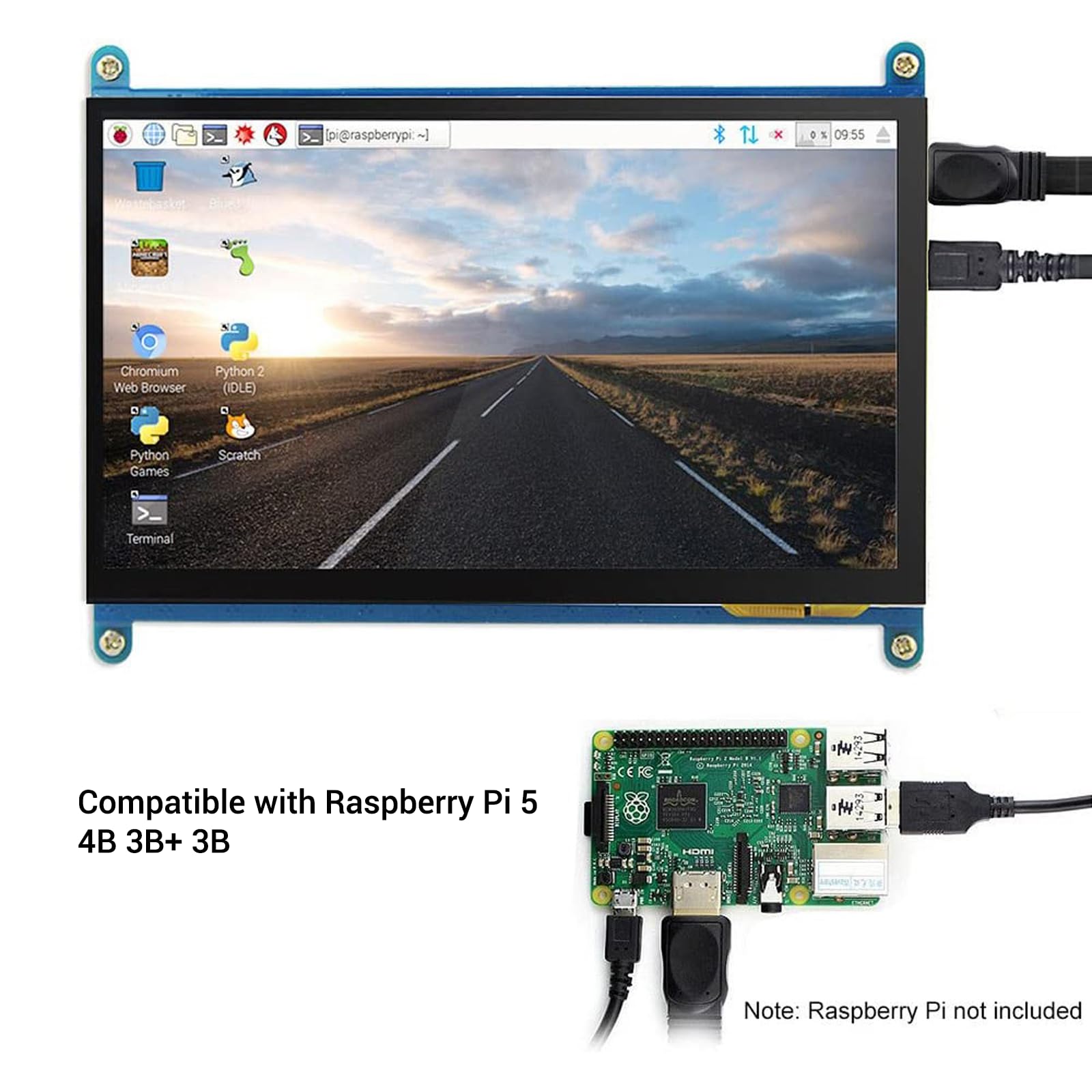 Mua ELECROW 7 Inch Touch Screen Monitor for Raspberry Pi Screen ...