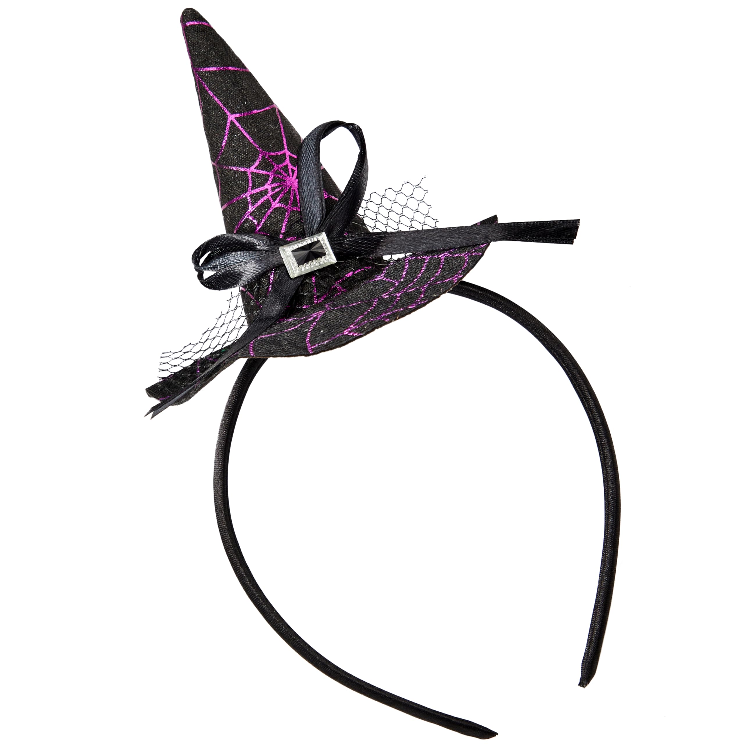 Spooktacular Creations Halloween Witch Hat Headband, Purple Wizard Hat ...