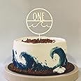 Amazon.com: Wave Surf Cake Topper - Beach Themed Cake Topper, Wave ...