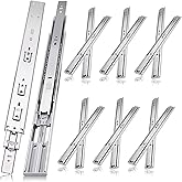 14 inch Drawer Slides Soft Close 6 Pairs (12pcs) Full Extension Ball ...