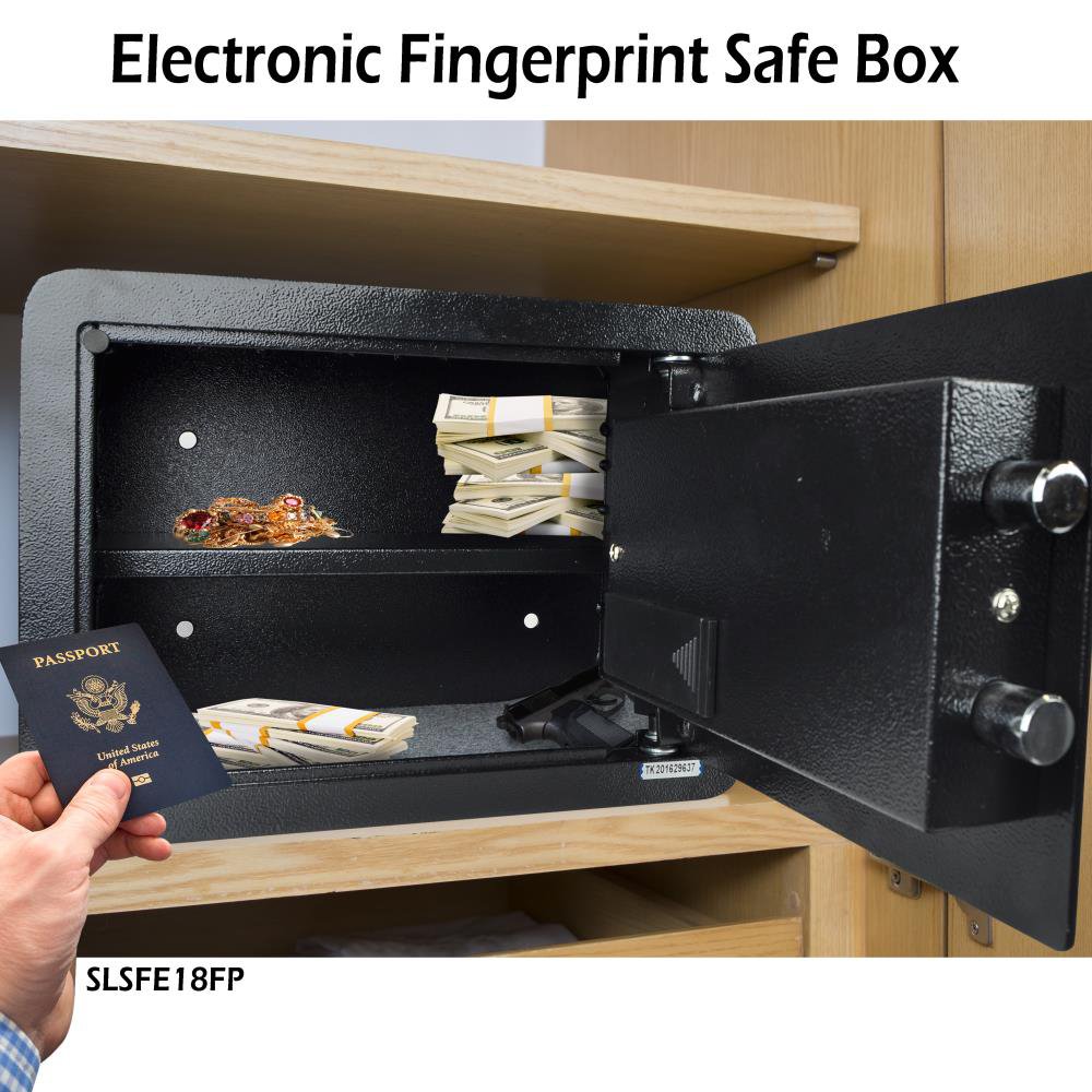 SereneLife Electronic Fingerprint Safe Box - Fire Safe Box Safe and ...