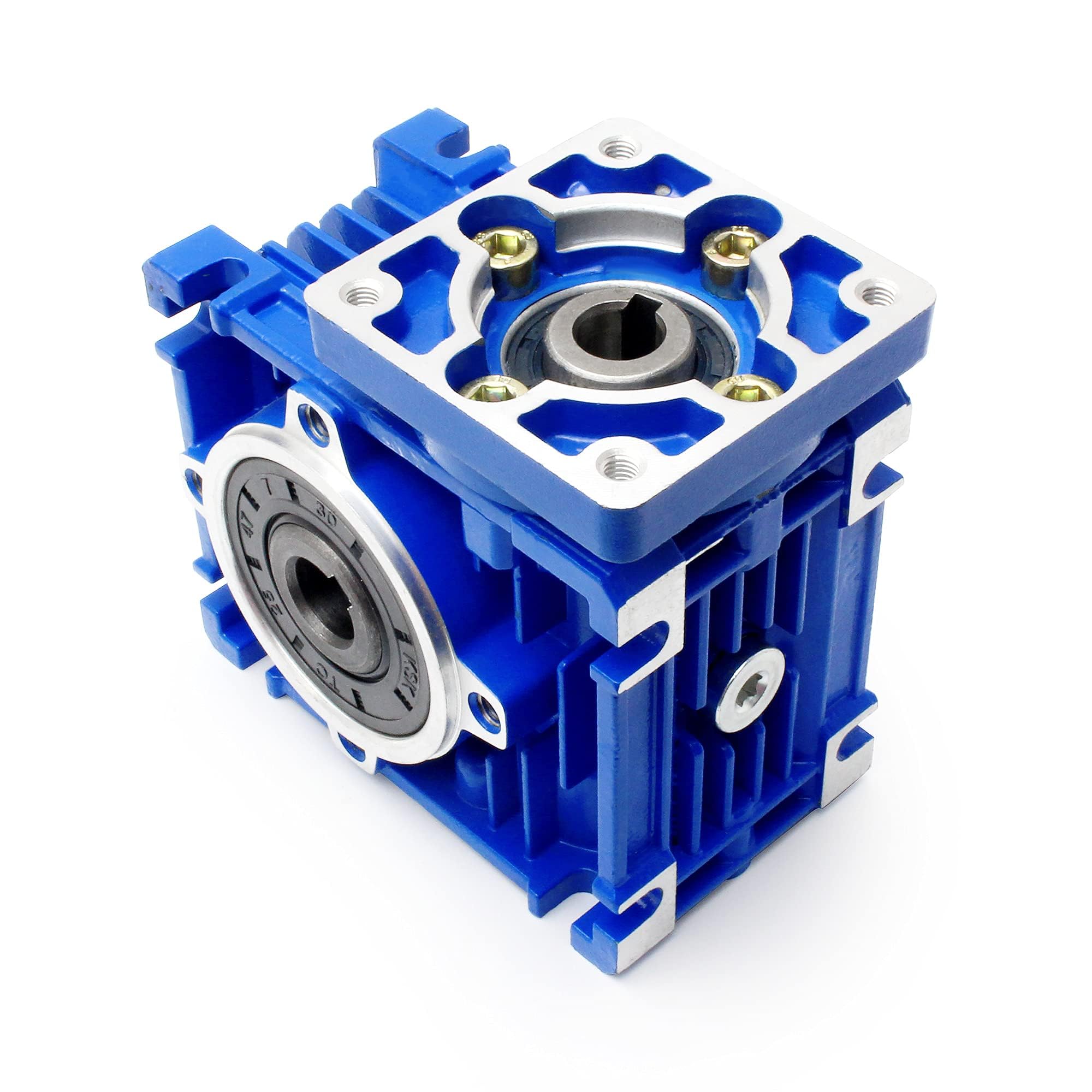 CNCTOPBAOS NMRV030 Worm Gear Reducer Speed Ratio 25:1 RV30 NMRV-030 ...