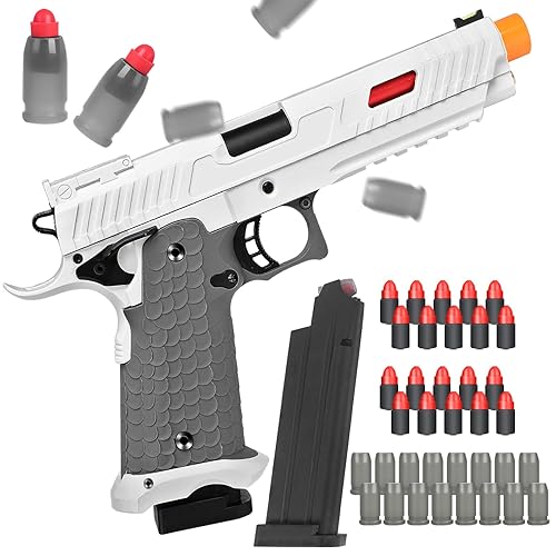 Toy Foam Blasters, Nylon Alloy Shooting Toy with EVA Soft Foam Darts ...