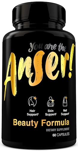 Anser Biotin 1000mcg Hair Skin and Nails Vitamins - Promotes Healthy ...