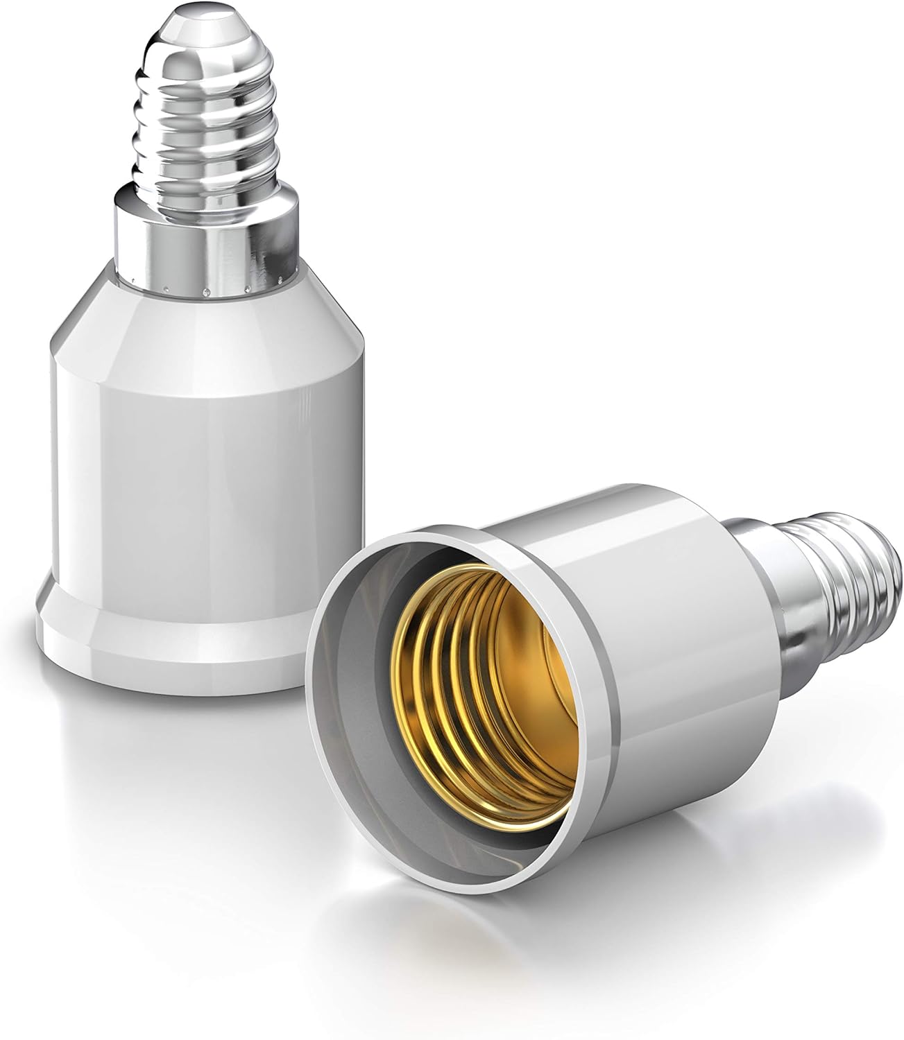 CSL - 2 x Lampensockel E14 Fassung auf E27 Sockel Adapter - Konverter - Lampenfassung ...