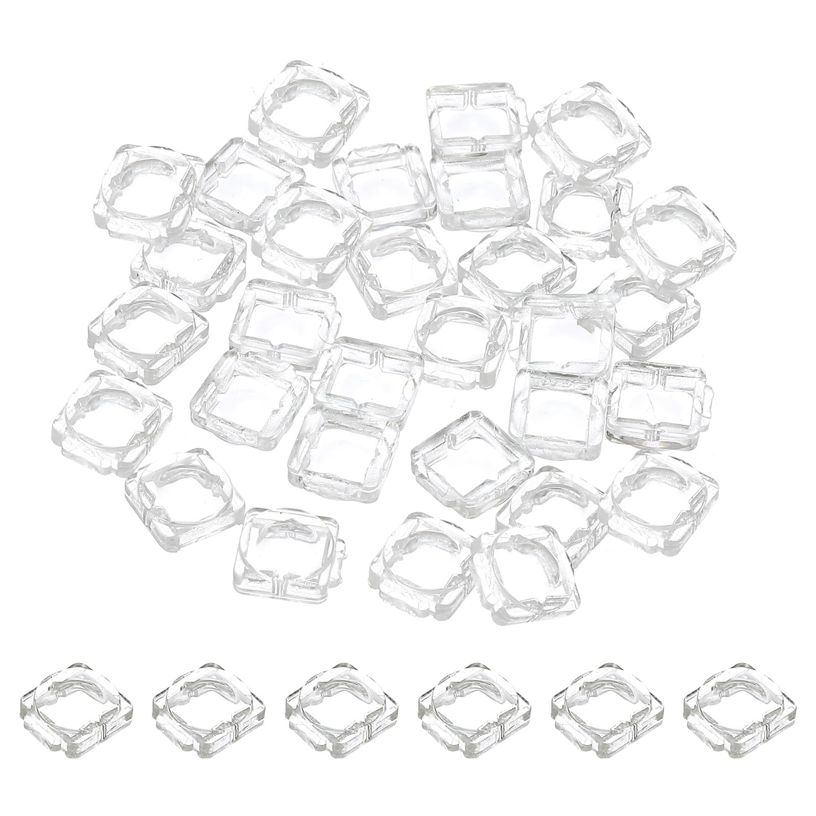 PATIKIL LED Convex Lens, 100 Pack 140 Degree Beam Angle Acrylic LED ...