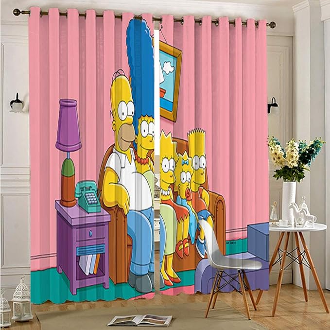Petpany The Simpsons Blackout Curtain Panels Window the simpsons ...