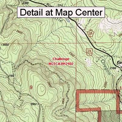 Amazon.com : USGS Topographic Quadrangle Map - Challenge, California ...