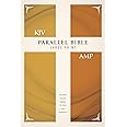 KJV, Amplified, Parallel Bible, Large Print, Hardcover, Red Letter: Two ...