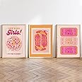 Amazon.com: Pink and Orange Aesthetic Wall Art Good Times Poster Disco ...