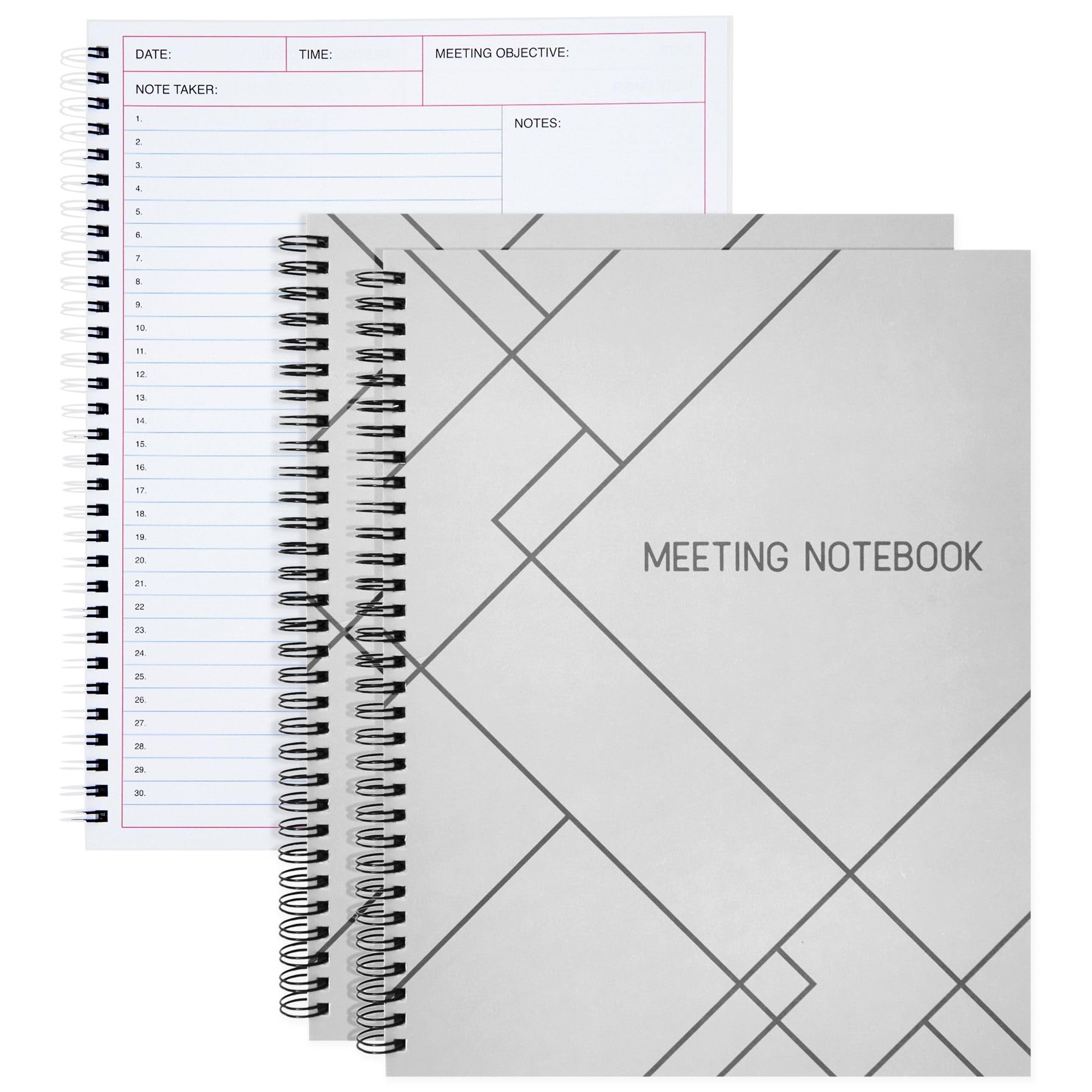 Mua Juvale 2 Pack Meeting Notebooks for Work, Spiral-Bound Daily ...