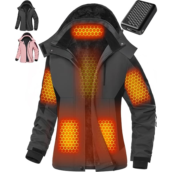 Vergoo Graphene Heated Jacket For Men Waterproof VERGOO Graphene Heated ...