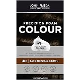 Amazon.com : John Frieda Precision Foam Hair Colour, Dark Natural Brown ...