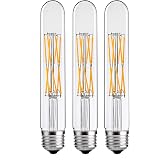 T10 LED Frosted Bulbs, Edison Tubular Filament LED Light Bulb, Dimmable ...