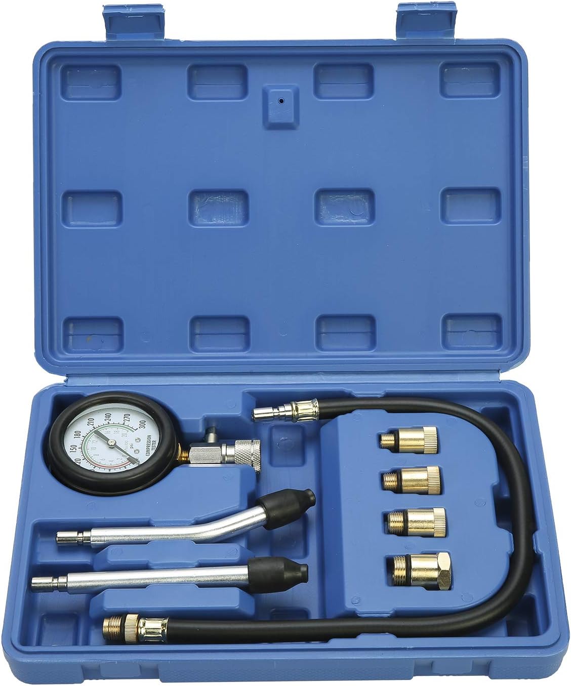 FreeTec Petrol Engine Gas Engine Cylinder Compression Gauge Tester Kit ...